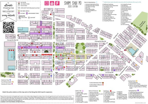 My Ultimate Shopping Map, Mong Kok, Hong Kong 2020